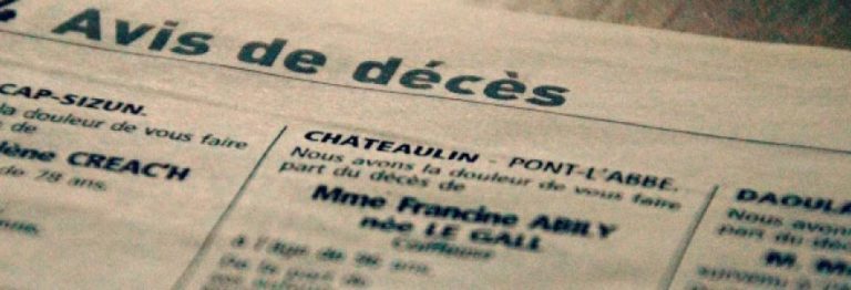 Comment rédiger et publier un avis de décès